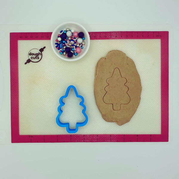 Rounded Christmas Tree 8cm Cookie Cutter - DoughCuts