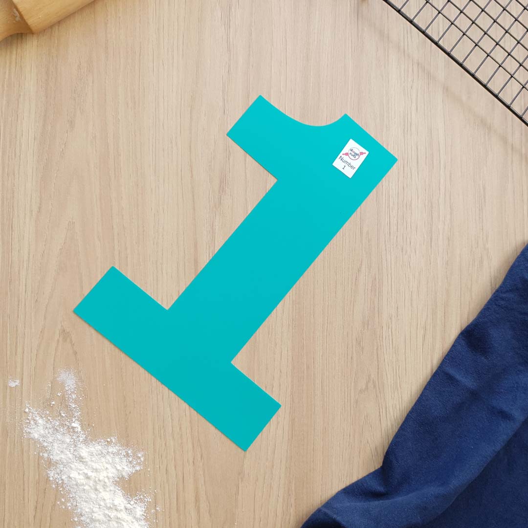 Set of 9 Number Cookie Cake Templates - DoughCuts