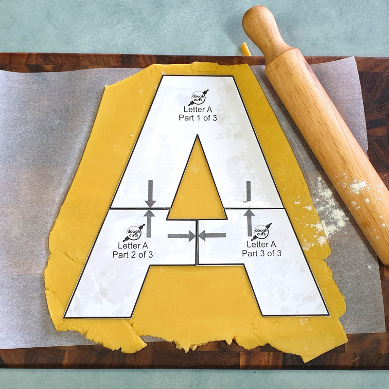 PRINT AT HOME - Set of 26 Alphabet Letter Cookie Cake Templates 11" Ta ...