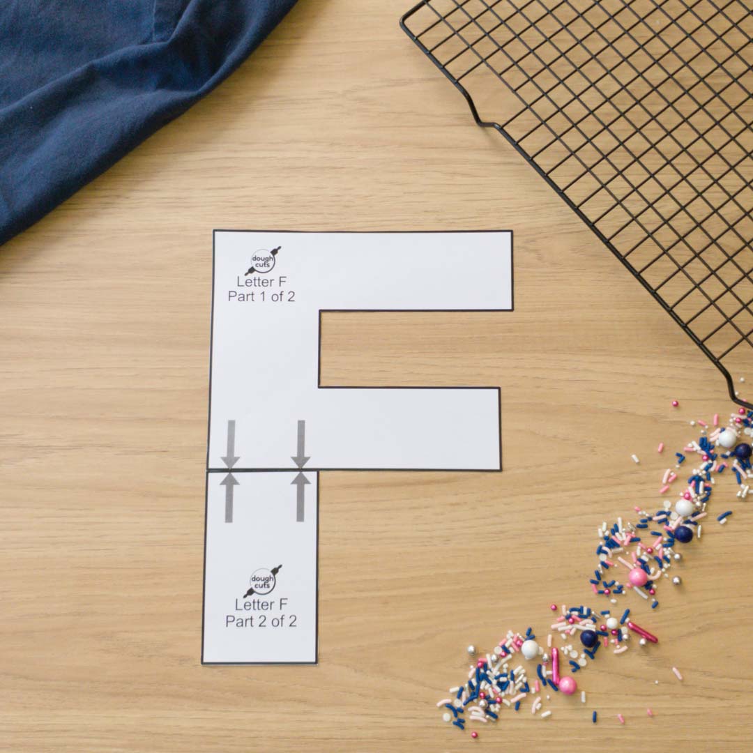 PRINT AT HOME - Letter Cookie Cake Templates Individual 11" Tall ...