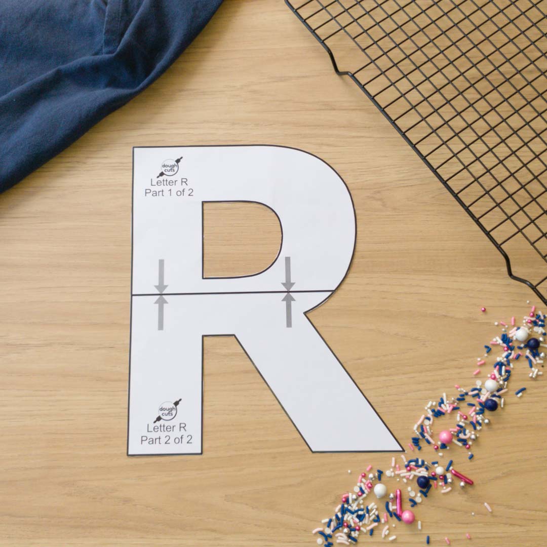 PRINT AT HOME - Set of 26 Alphabet Letter Cookie Cake Templates 11" Ta ...