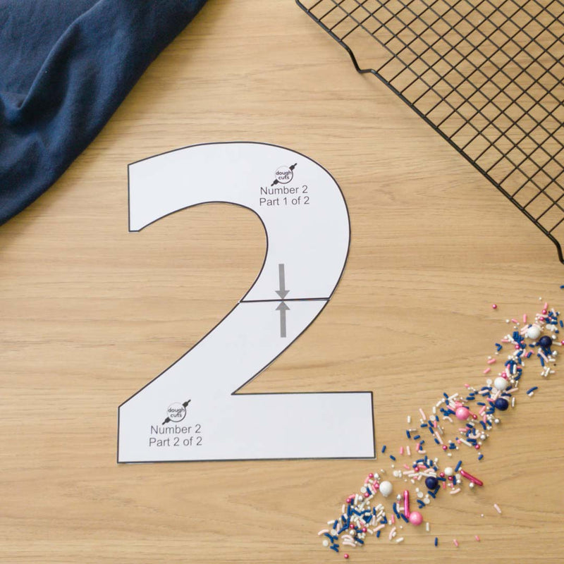PRINT AT HOME - Number Cookie Cake Templates Individual - 11 inches 28 ...
