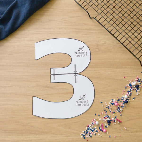 PRINT AT HOME - Number Cookie Cake Templates Individual - 11 inches 28 ...