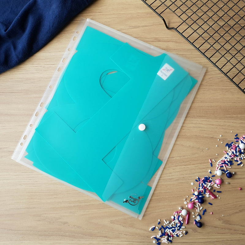 Set of 9 Number Cookie Cake Templates - DoughCuts